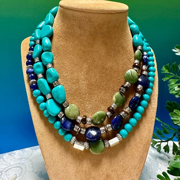 Jewelry | Multi Color Multi Bead Necklace | Poshmark